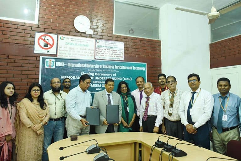 MoU Signing IUBAT and HA-MEEM Group – IUBAT